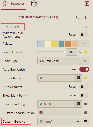 ECharts Custom Behavior | Wyn Documentation